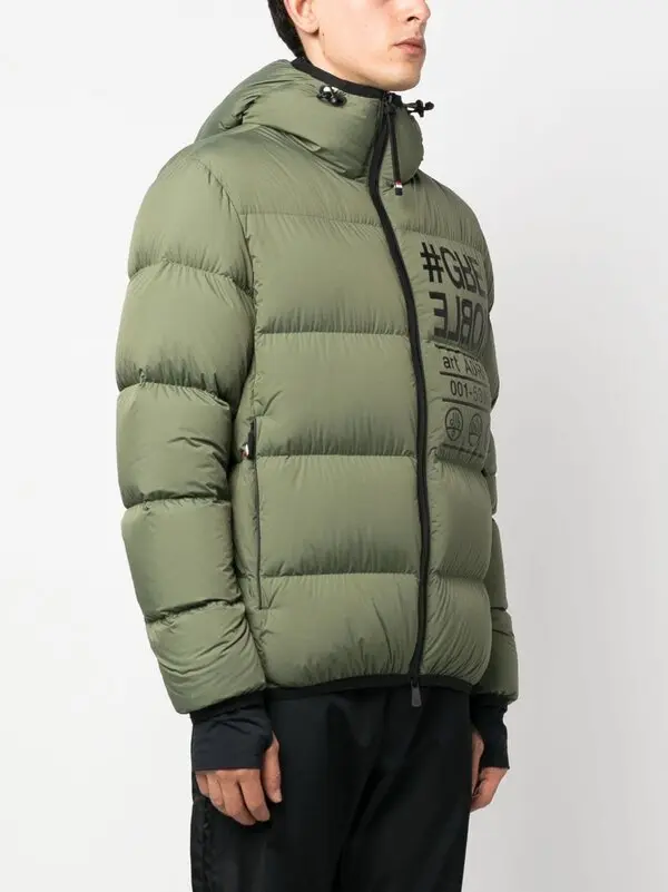 Moncler Adret Hooded Padded Jacket - Green