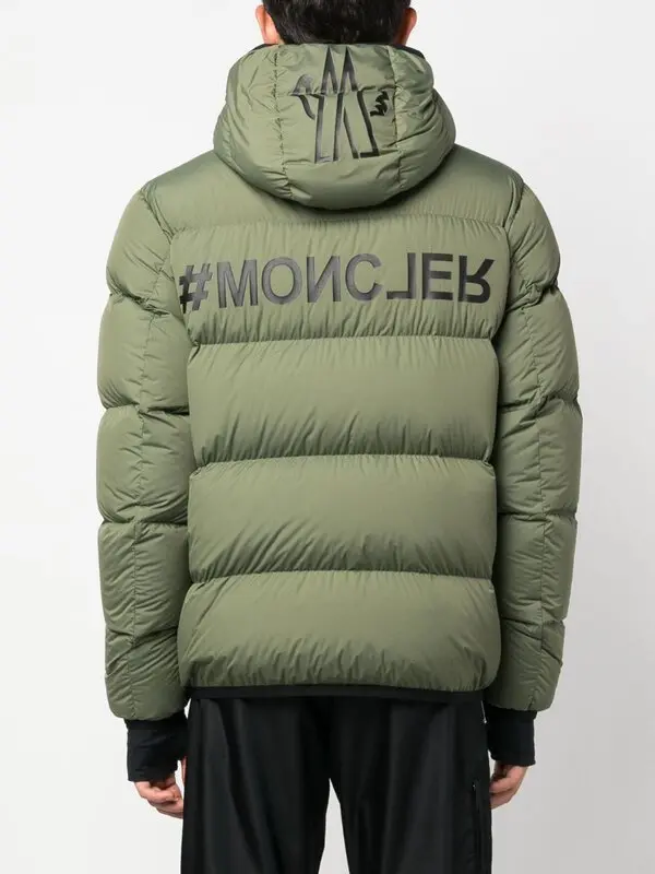 Moncler Adret Hooded Padded Jacket - Green