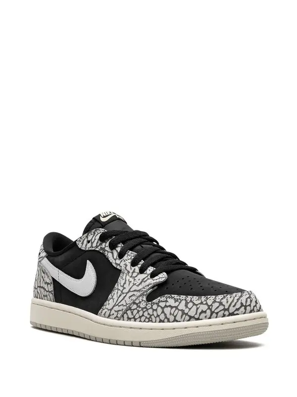 JORDAN Air 1 Low Elephant Print Sneakers - Black