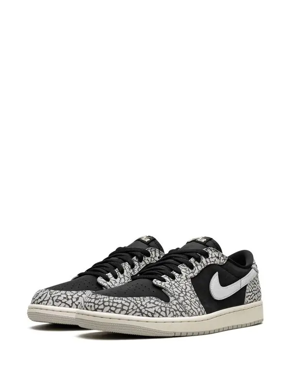 JORDAN Air 1 Low Elephant Print Sneakers - Black