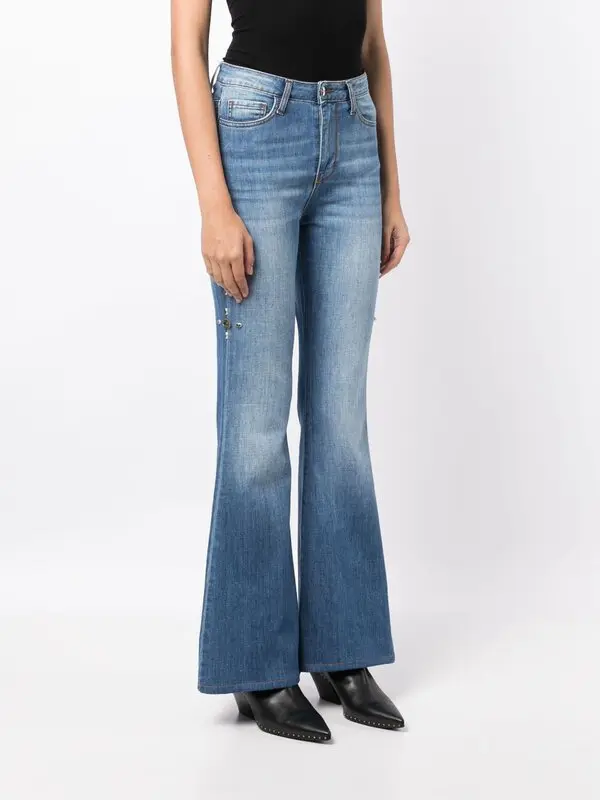 MADISON MAISON Stud-embellished Flared Jeans