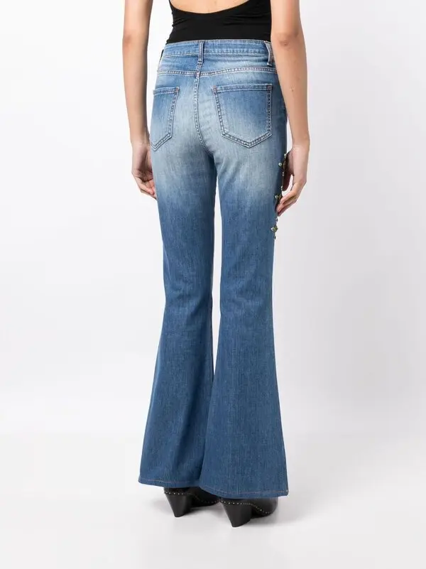 MADISON MAISON Stud-embellished Flared Jeans