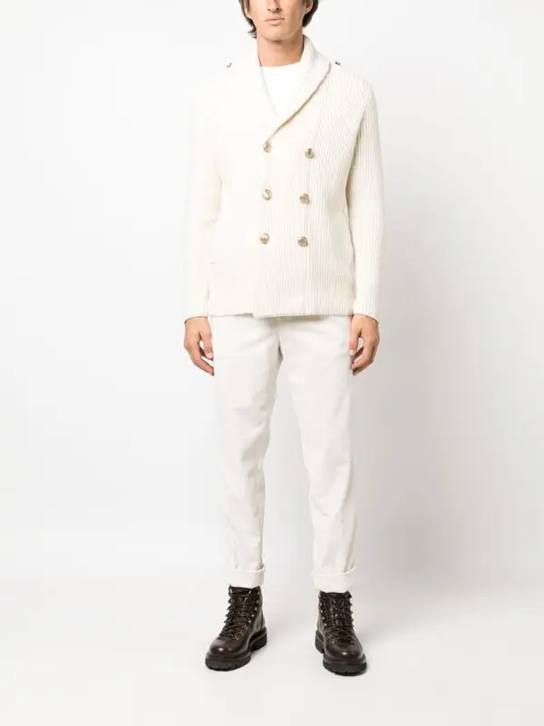 Brunello Cucinelli Intarsia-knit Wool-blend Cardigan