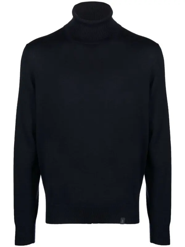 FAY Roll-neck Virgin Wool Sweater