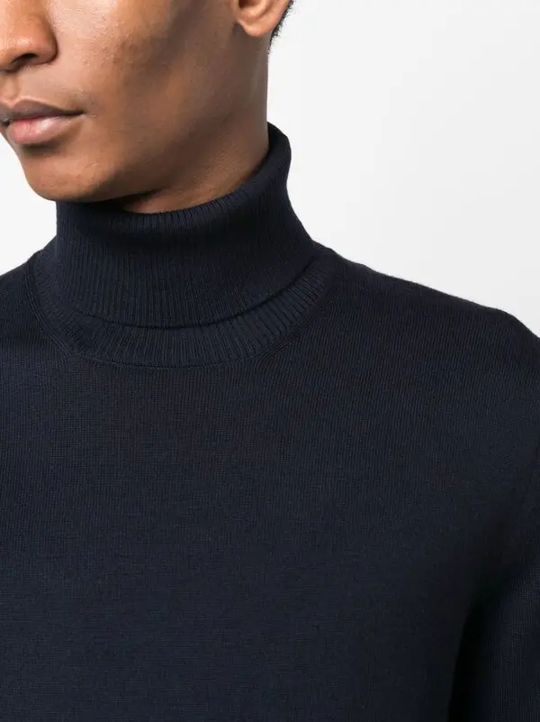 FAY Roll-neck Virgin Wool Sweater