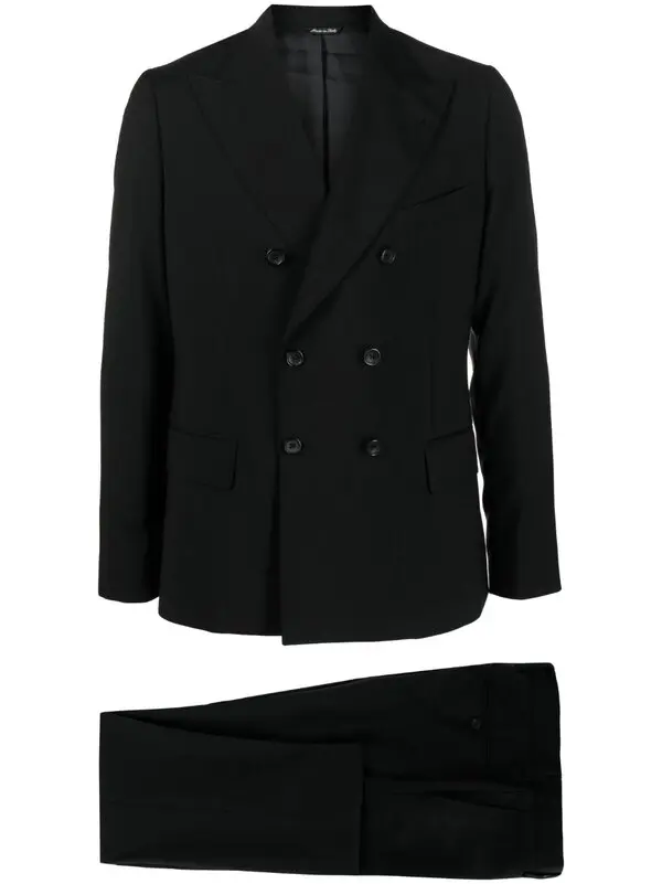 ERALDO Peak-lapel Wool Double-breasted Suit