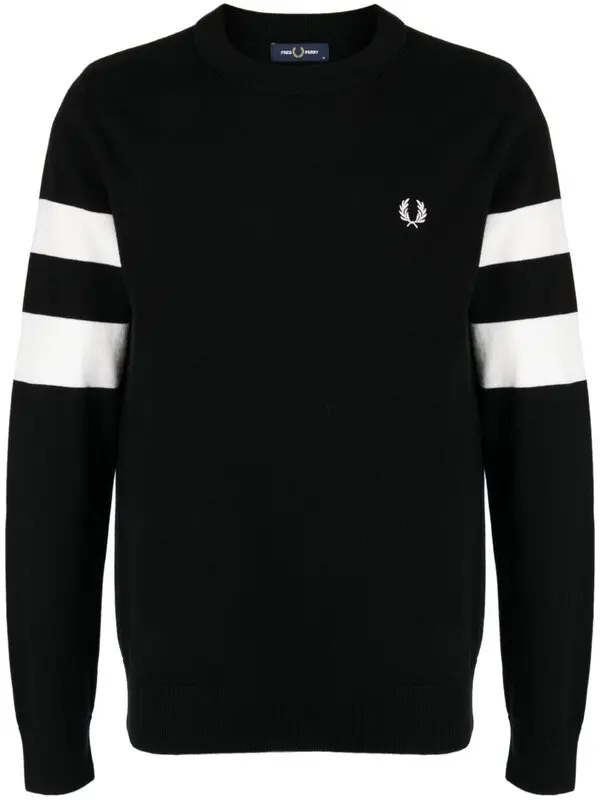 Fred Perry Embroidered Cotton Sweatshirt