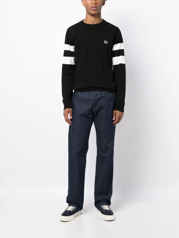 Fred Perry Embroidered Cotton Sweatshirt