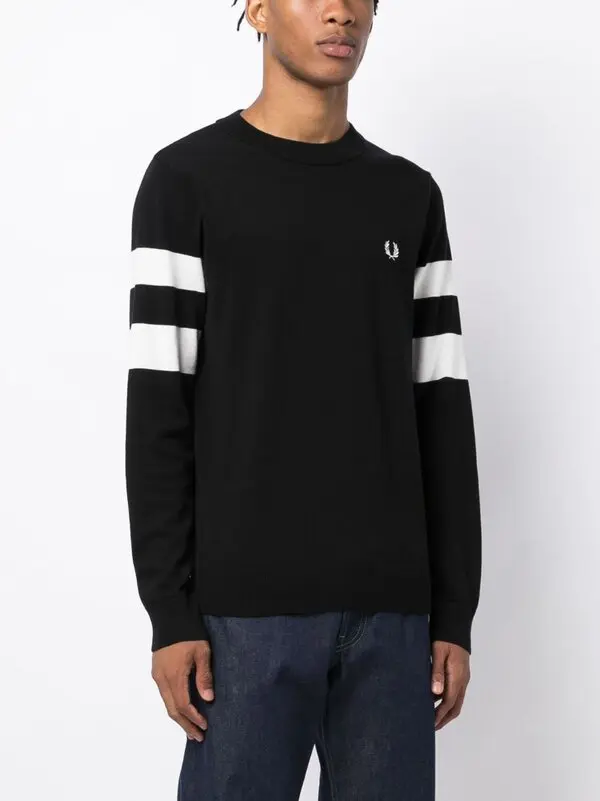 Fred Perry Embroidered Cotton Sweatshirt