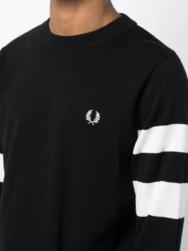 Fred Perry Embroidered Cotton Sweatshirt