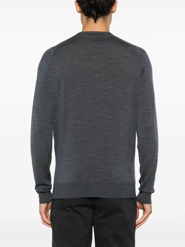 John Smedley Crew-neck Jumper - Grey