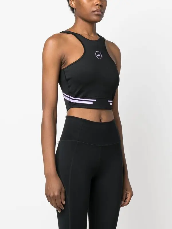 Adidas By Stella McCartney Logo-print Cropped Tank Top