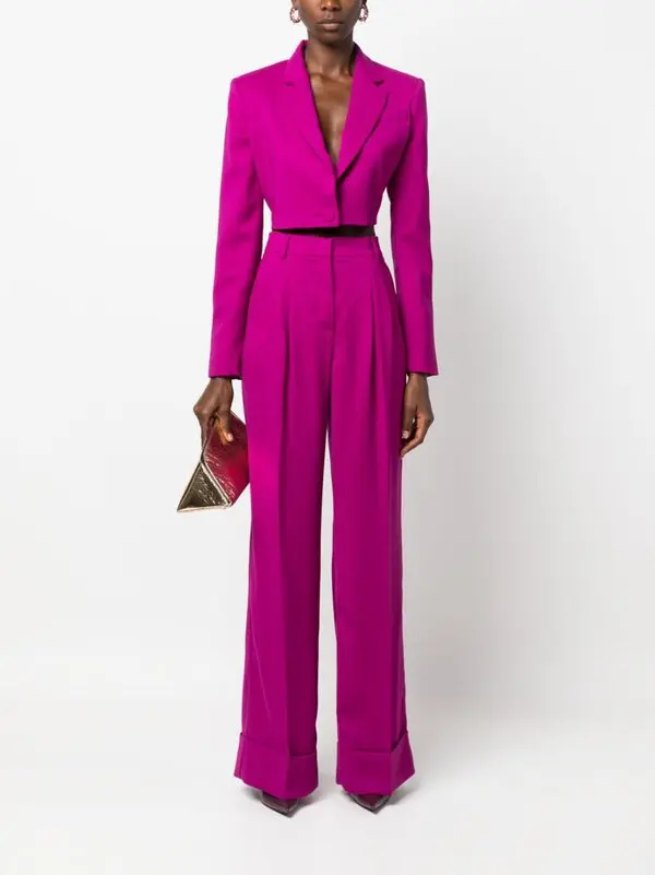 Andamane Single-breasted Cropped Blazer