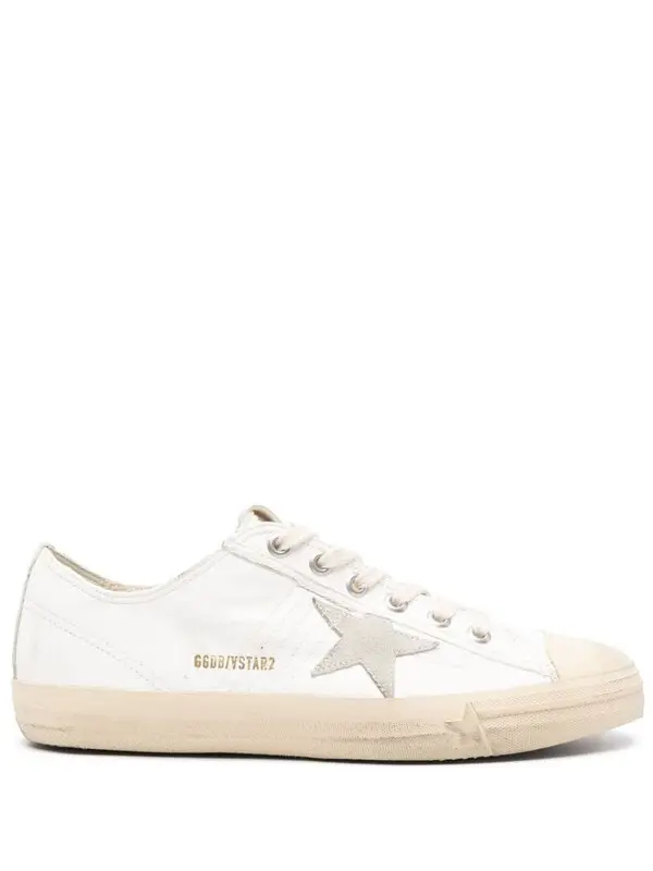 GOLDEN GOOSE V-star Lace-up Sneakers - White