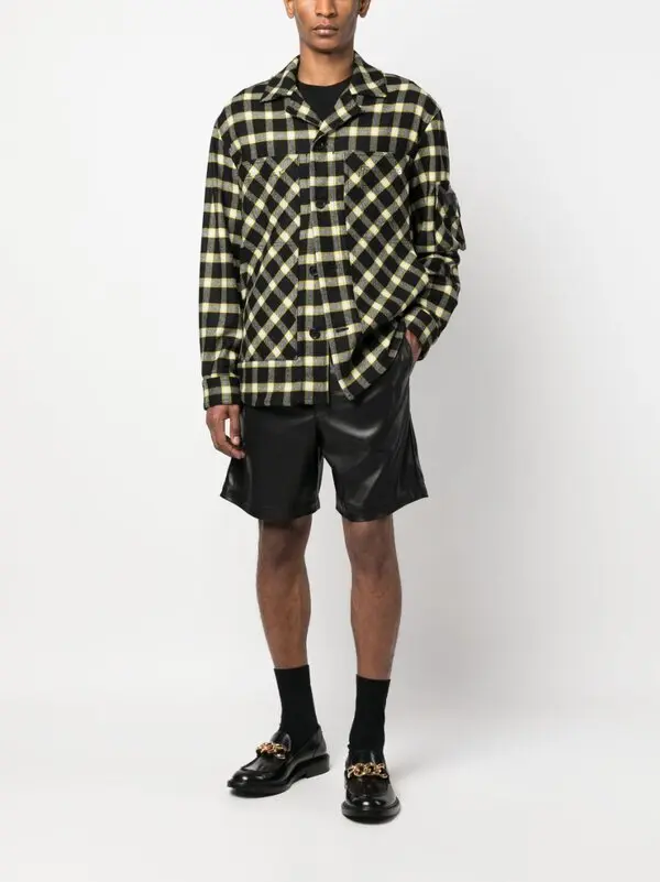 Versace Button-down Checked Shirt Jacket