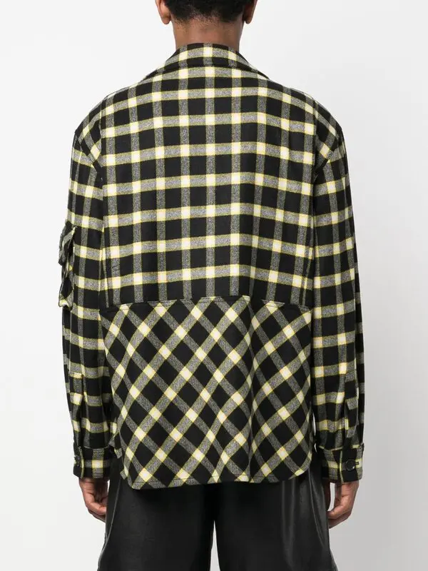 Versace Button-down Checked Shirt Jacket