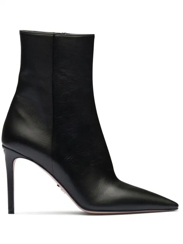 Prada Triangle Logo 95mm Ankle Boots