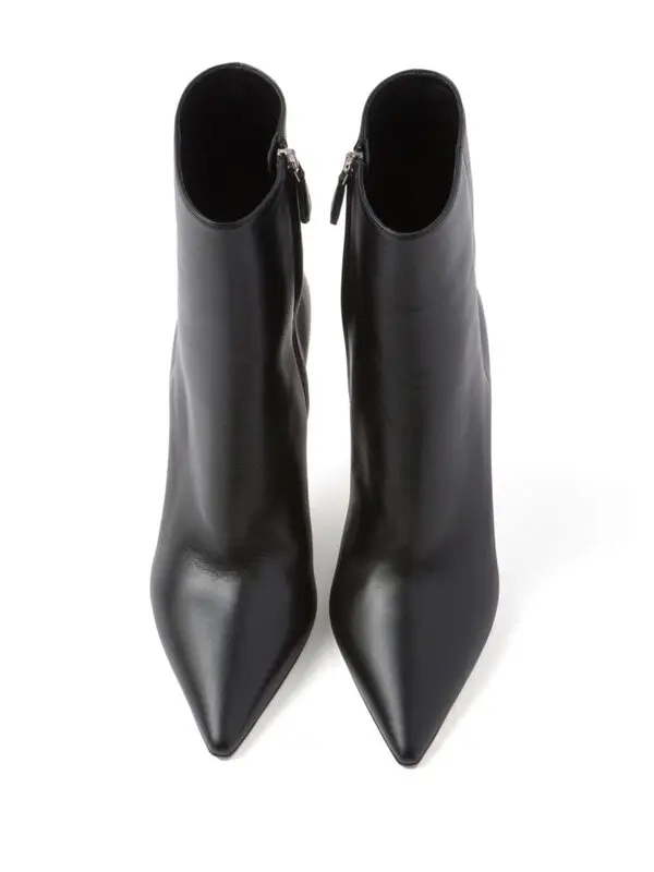 Prada Triangle Logo 95mm Ankle Boots