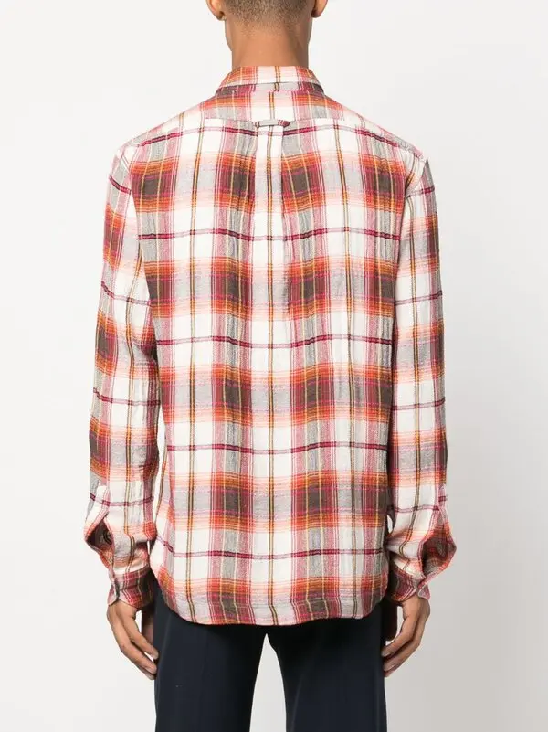 Barena Venezia Check-print Long-sleeved Shirt
