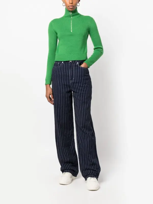 Kenzo Stripe-print Straight-leg Trousers