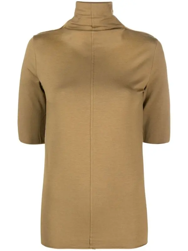 THOM KROM Roll-neck Half-sleeved T-shirt