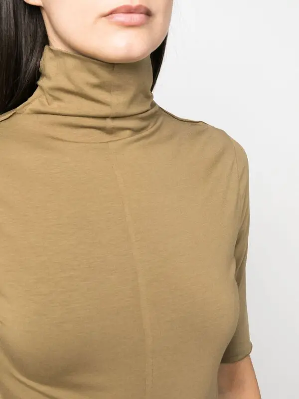 THOM KROM Roll-neck Half-sleeved T-shirt