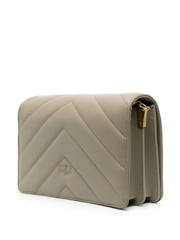 Pinko Classic Love Leather Shoulder Bag