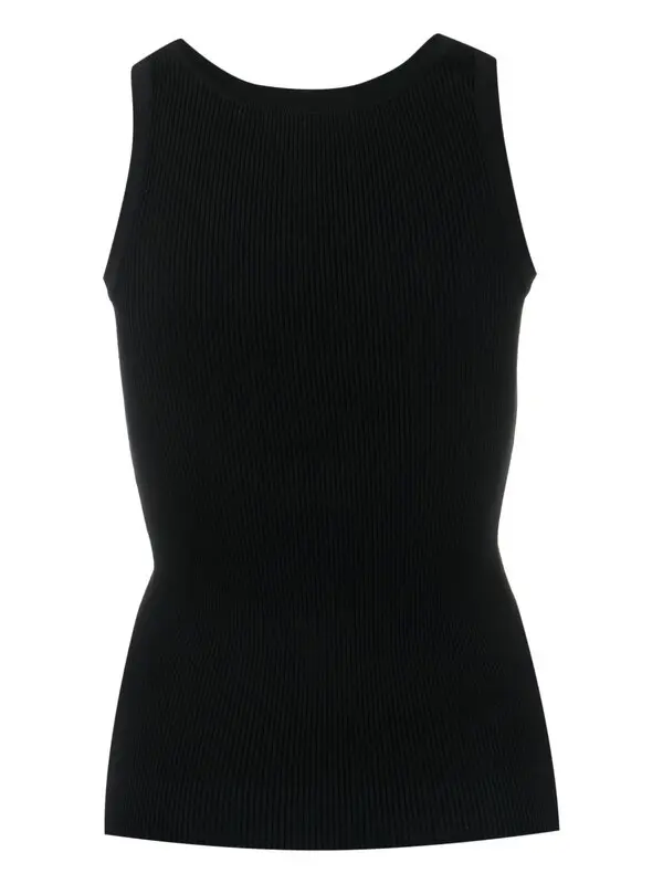 Auralee Sleeveless Knitted Cotton Top