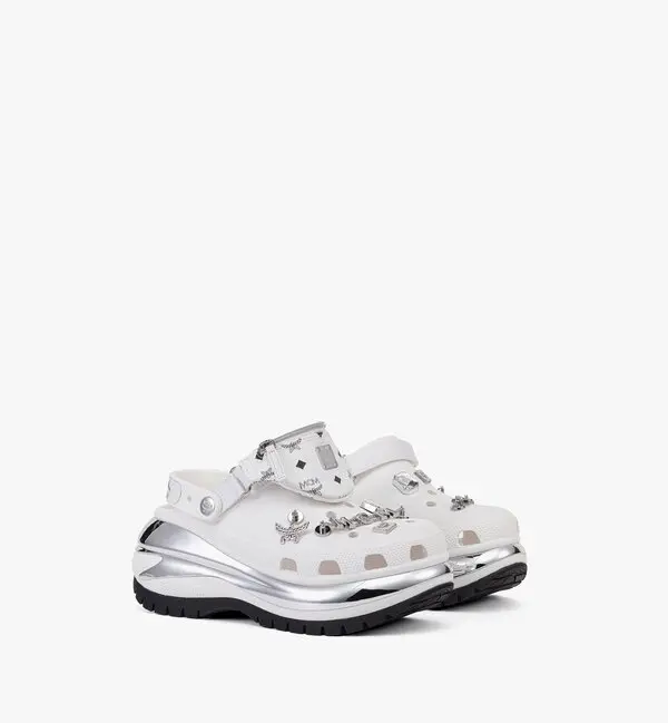 Mcm X Crocs Mega Crush Clog W/ Belt Bag Bracelet