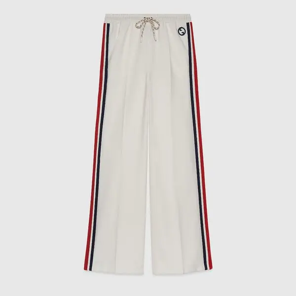 Gucci Technical Jersey Pant With Web Ready-to-wear