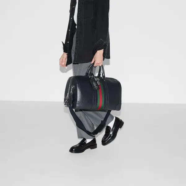 Gucci Savoy Medium Duffle Bag Leather
