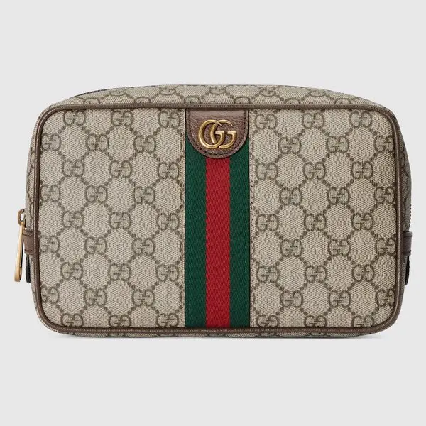Gucci Savoy Toiletry Case With Web - Beige