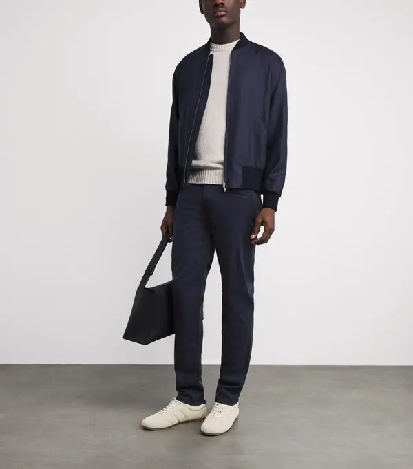 7 For All Mankind Slimmy Luxe Performance Plus Jeans - Blue