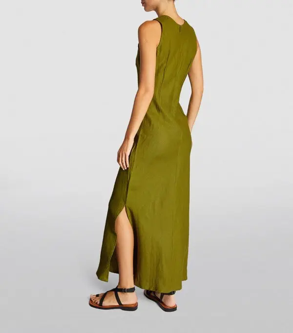 slim fit dress slacks Pau Midi Dress Green main image 1