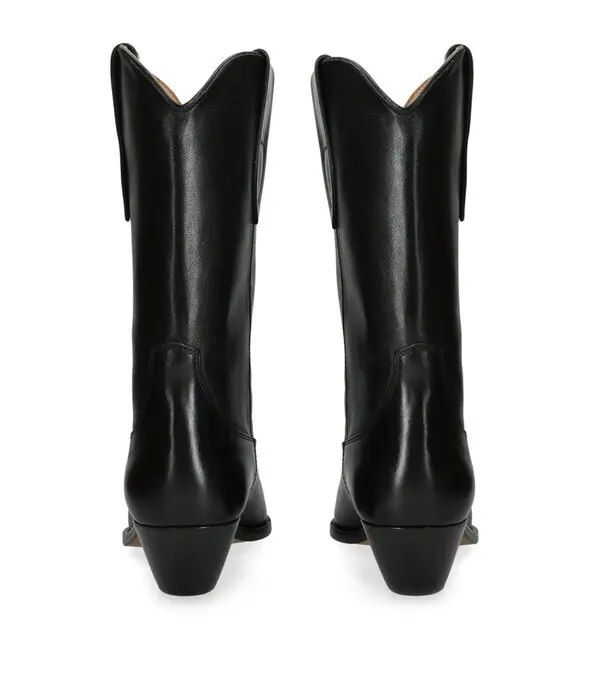 Isabel Marant Étoile Leather Cowboy Boots - Black