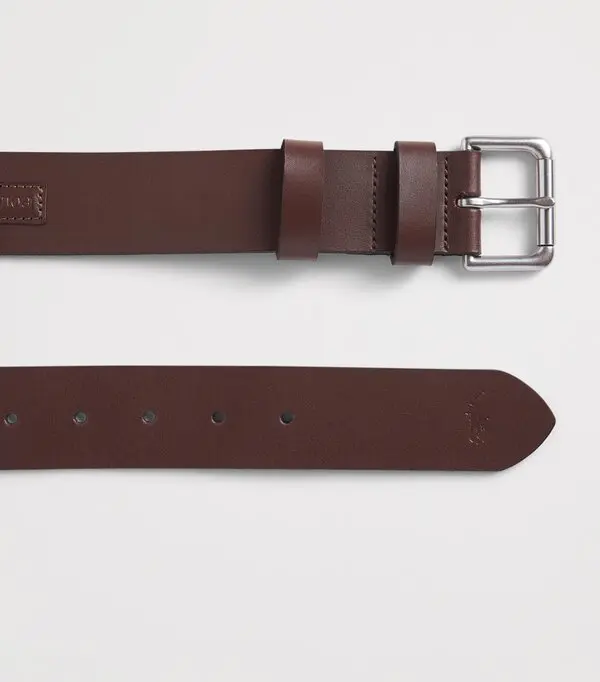 Polo Ralph Lauren Leather Roller Buckle Belt - Brown