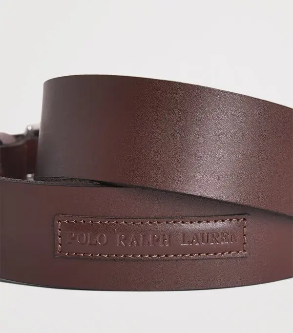 Polo Ralph Lauren Leather Roller Buckle Belt - Brown