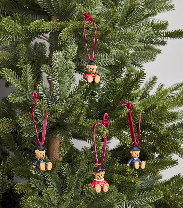 Harrods London Bear Tree Decorations - Brown