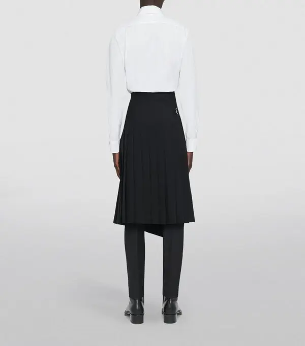Alexander McQueen Wool Wrap-around Kilt