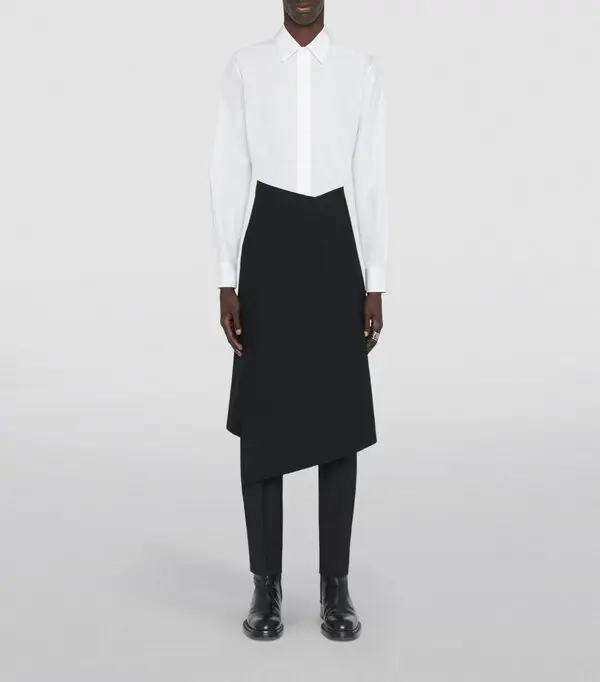 Alexander McQueen Wool Wrap-around Kilt