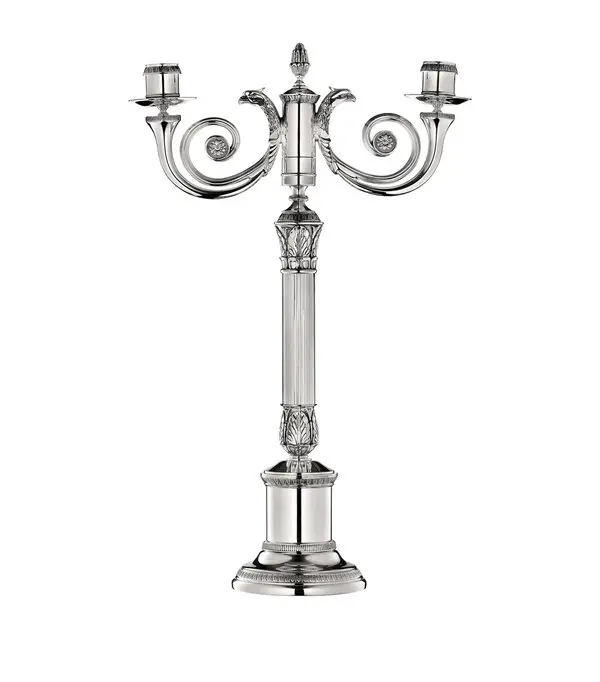 Christofle Plated Malmaison Candelabra - Silver