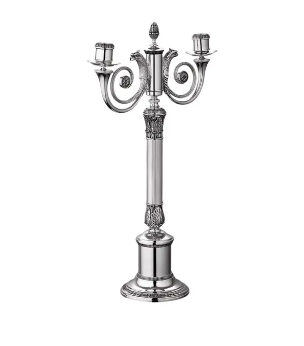 Christofle Plated Malmaison Candelabra
