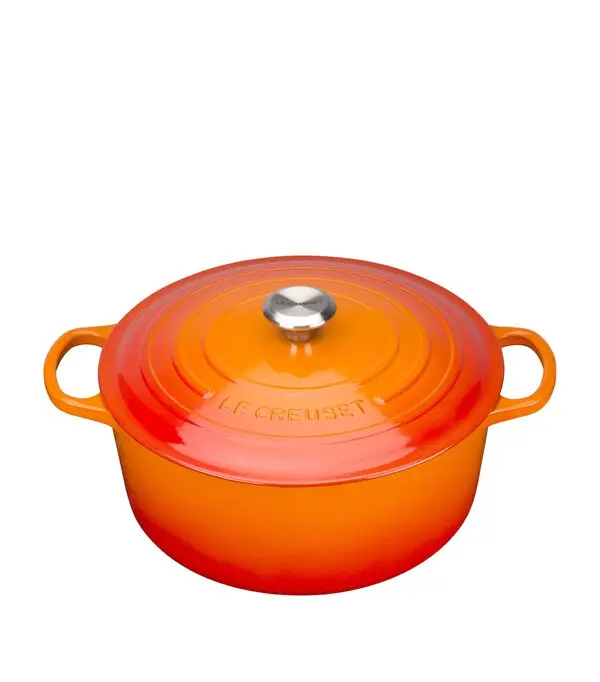 LE CREUSET Cast Iron Round Casserole Dish - Volcanic