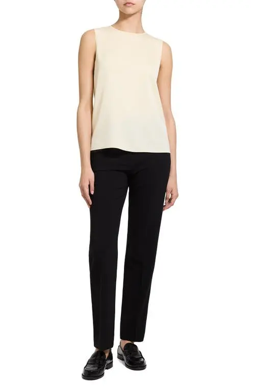 Theory Sleeveless Silk Blouse - Sunbeam