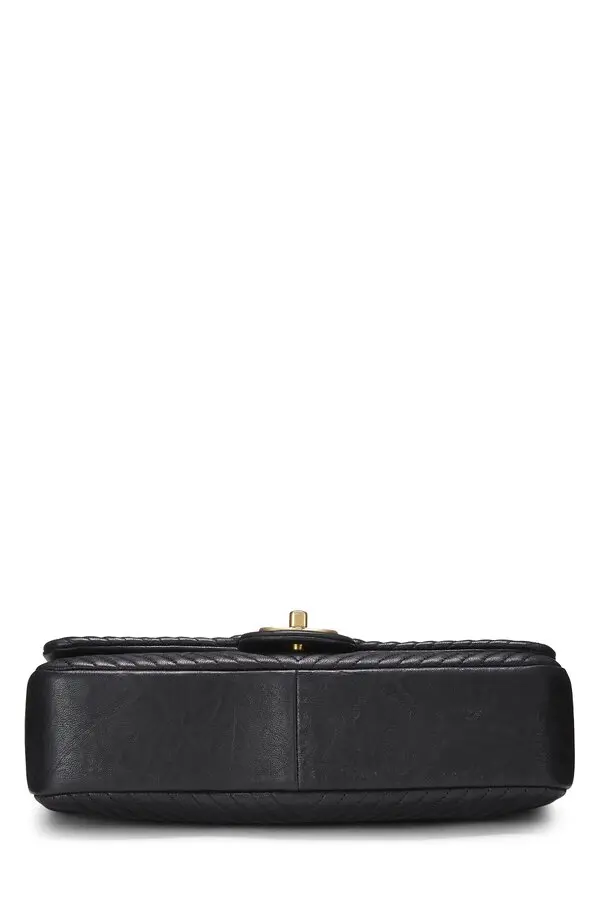 Chanel Surpique Chevron Calfskin Flap Small
