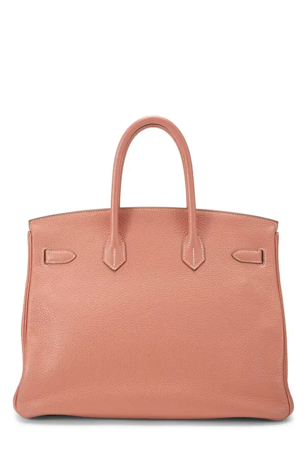 Hermès Crevette Clemence Birkin 35 - Pink