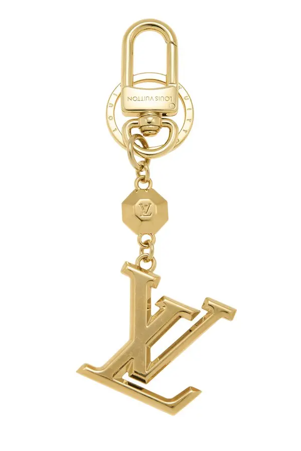 LOUIS VUITTON Monogram Facettes Key Holder - Gold