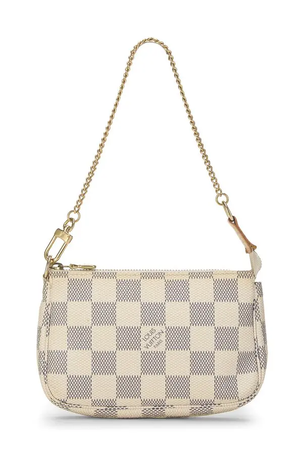 LOUIS VUITTON Damier Azur Pochette Accessoires - Brown