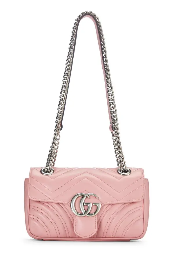 Gucci Leather Shoulder Bag - Pink