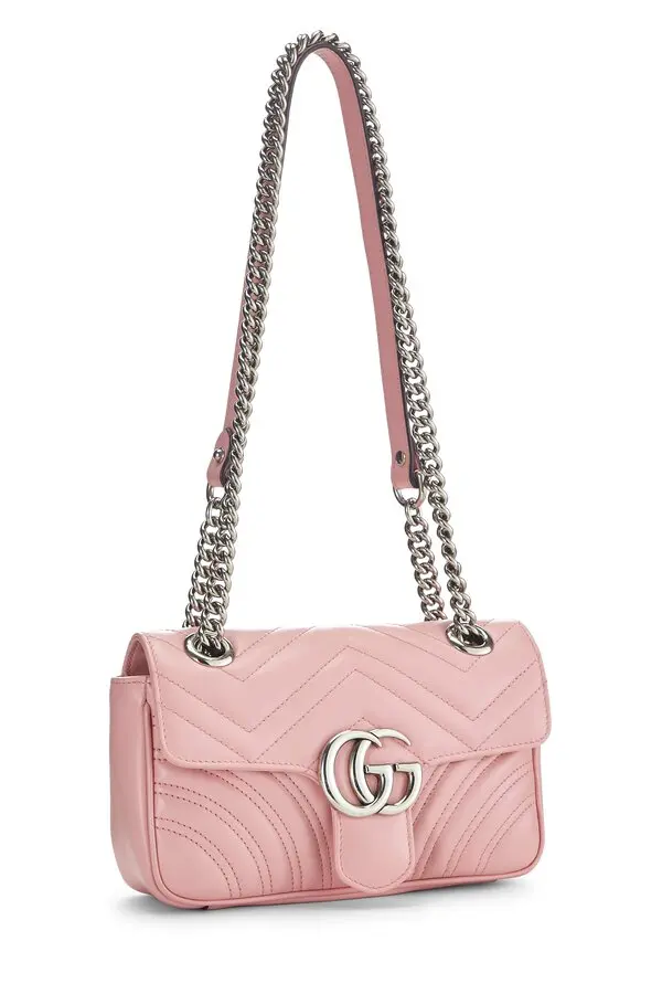 Gucci Leather Shoulder Bag - Pink